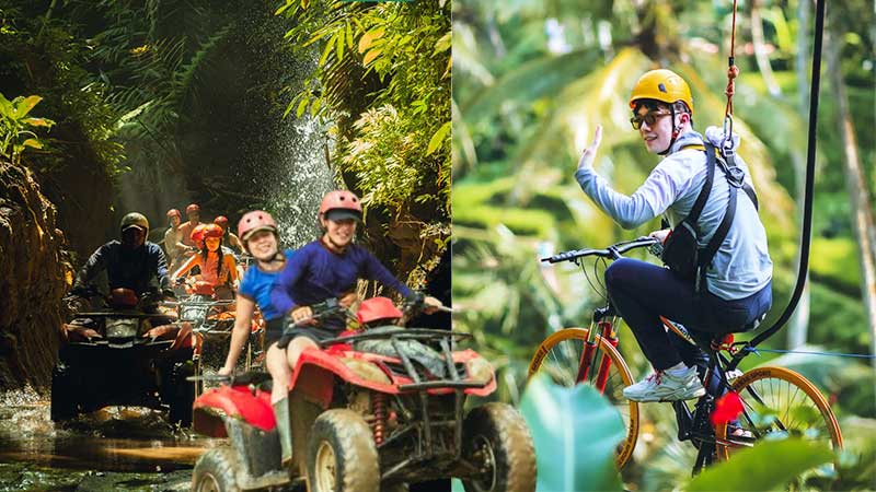 Combo ATV Quad Bike and Sky Bike Adventure - Bali Quad Biking